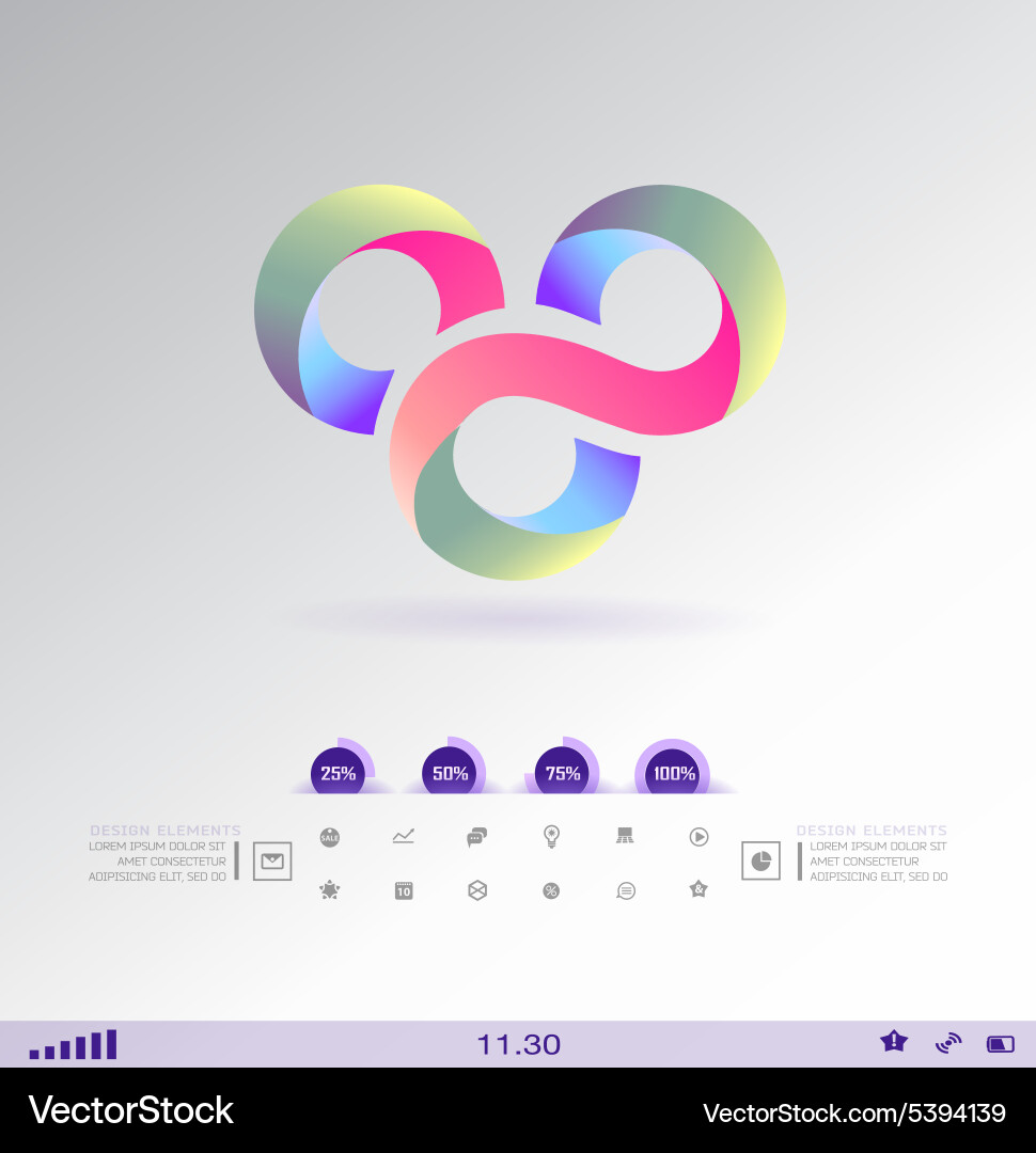 Business Design elements Royalty Free Vector Image