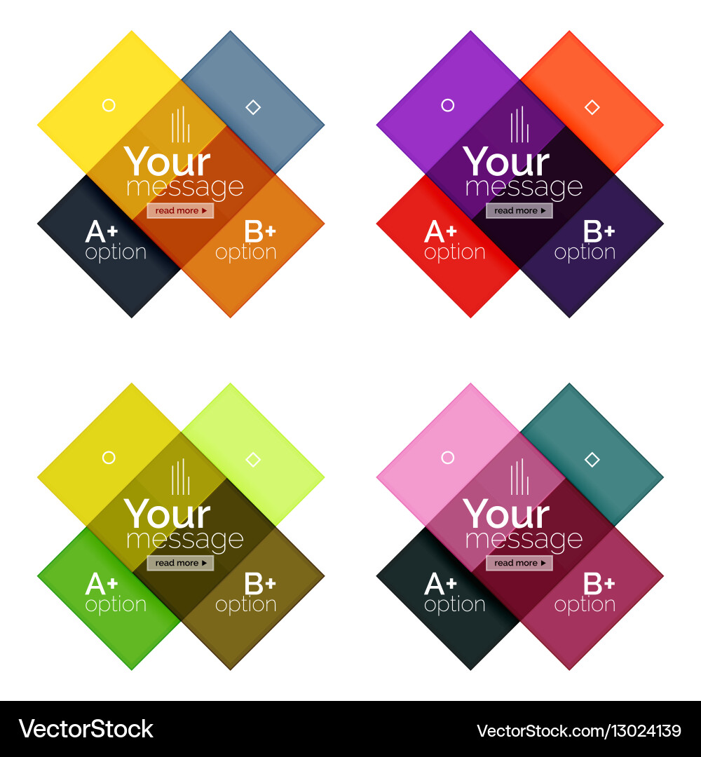 Color stripes infographics templates Royalty Free Vector