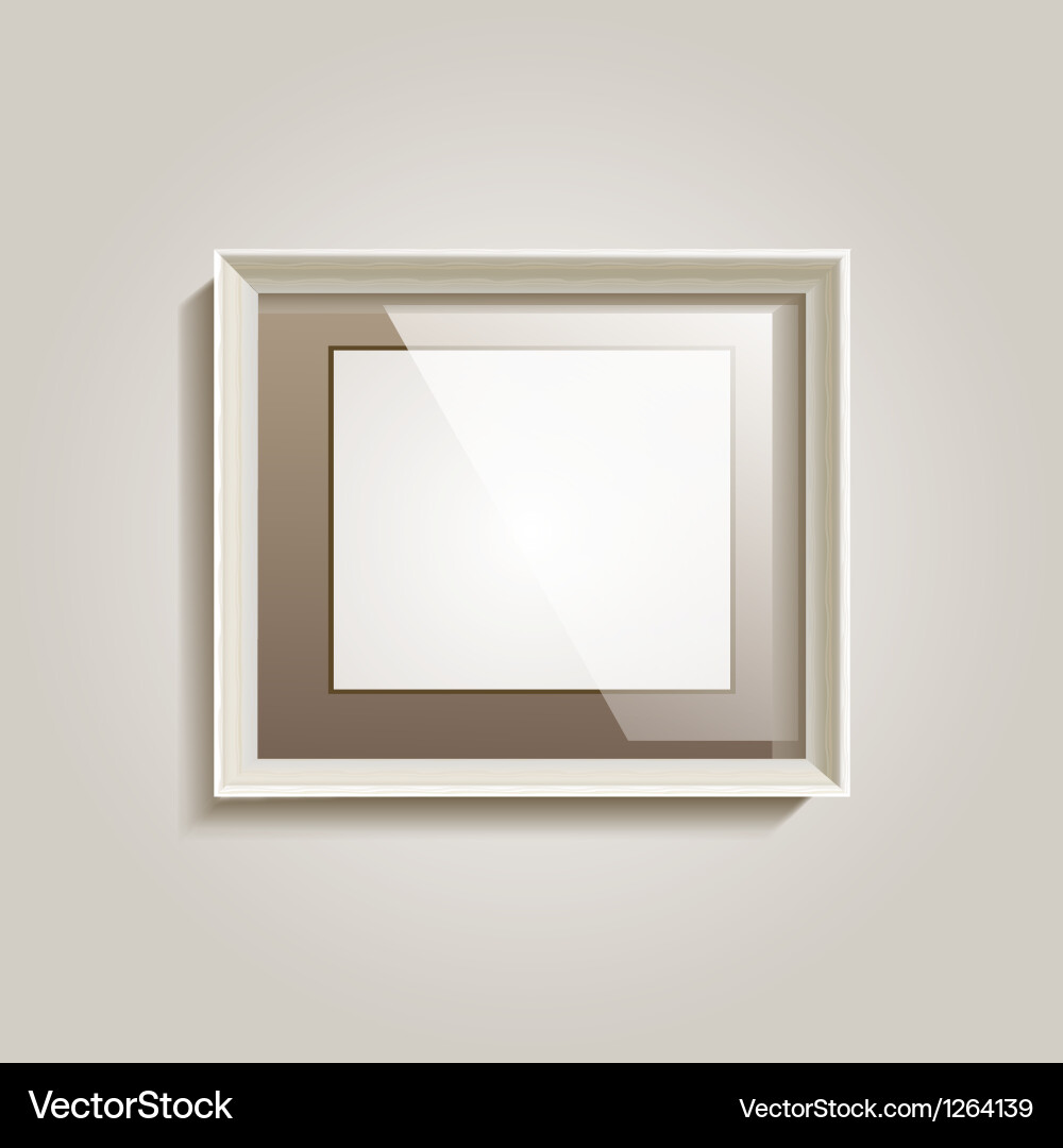 Empty Frame On The Wall Royalty Free Vector Image