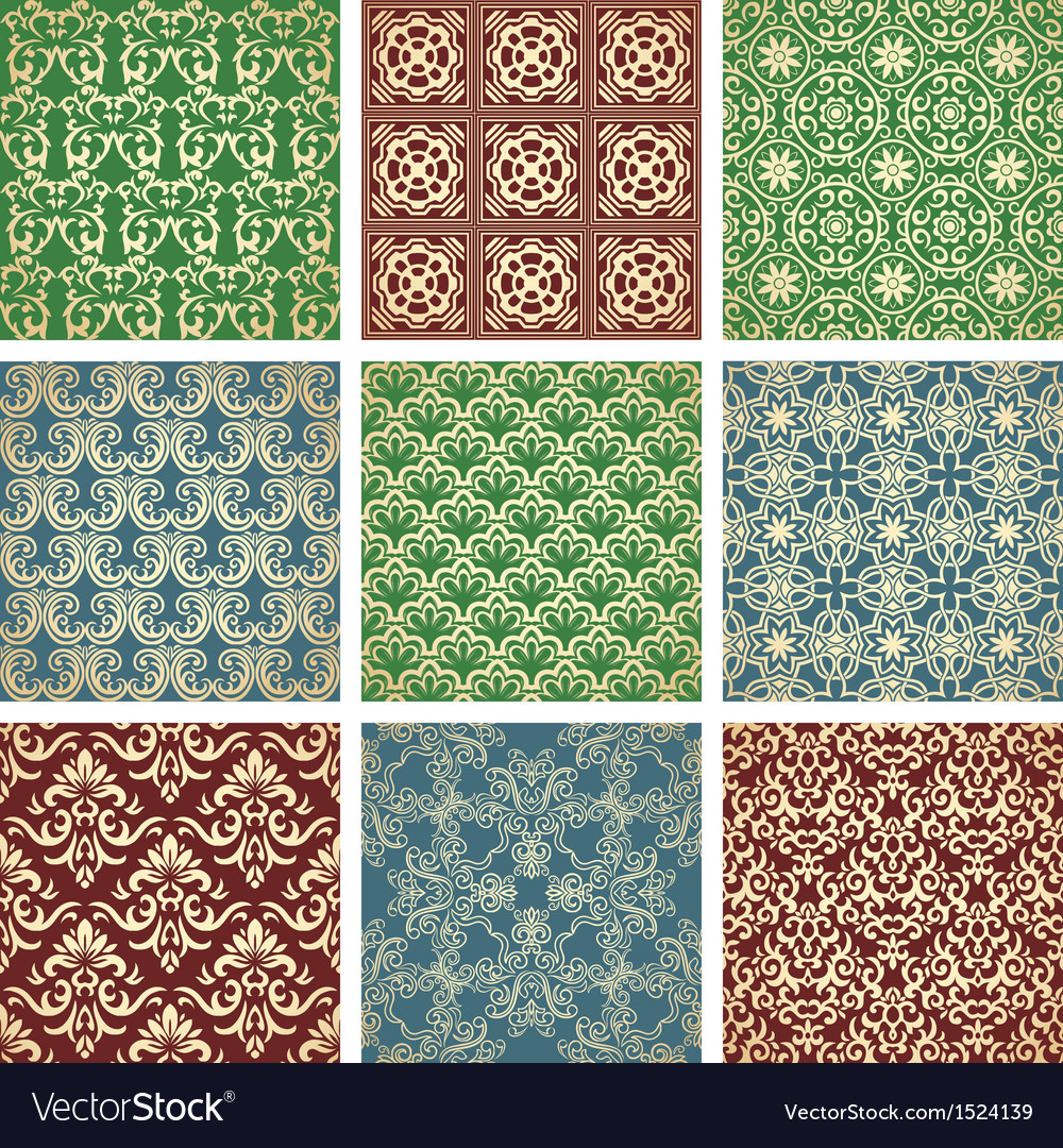 Set of Patterns Royalty Free Vector Image - VectorStock