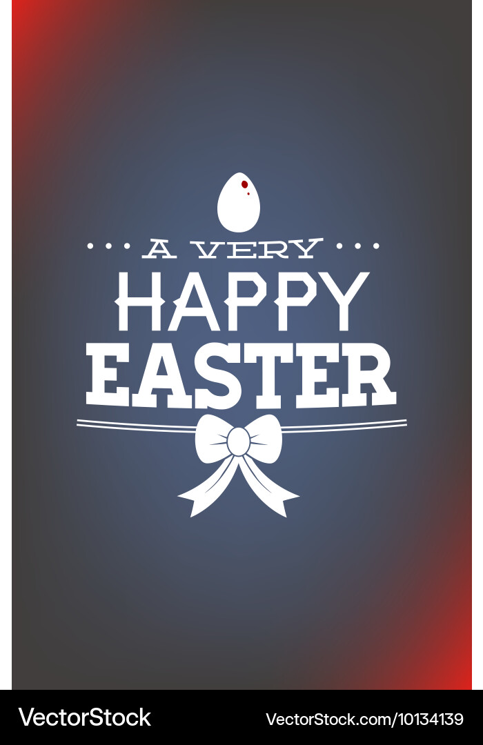 With Egg Easter Royalty Free Vector Image Vectorstock 9408