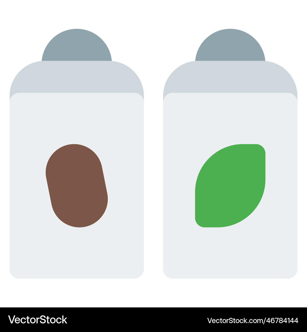 A metal canisters with handled lid Royalty Free Vector Image
