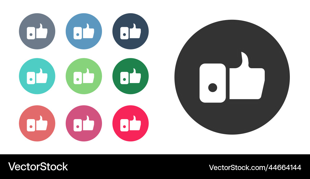 Black hand like icon isolated on white background Vector Image