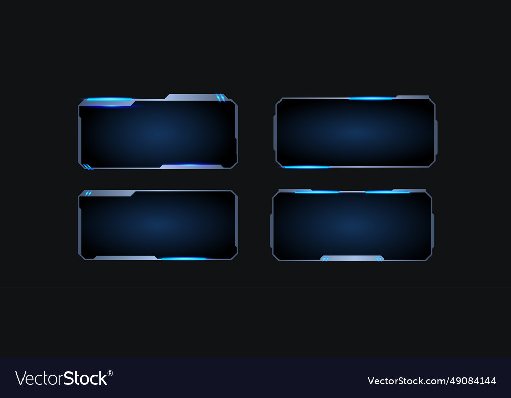 Futuristic technology frames interface hud Vector Image