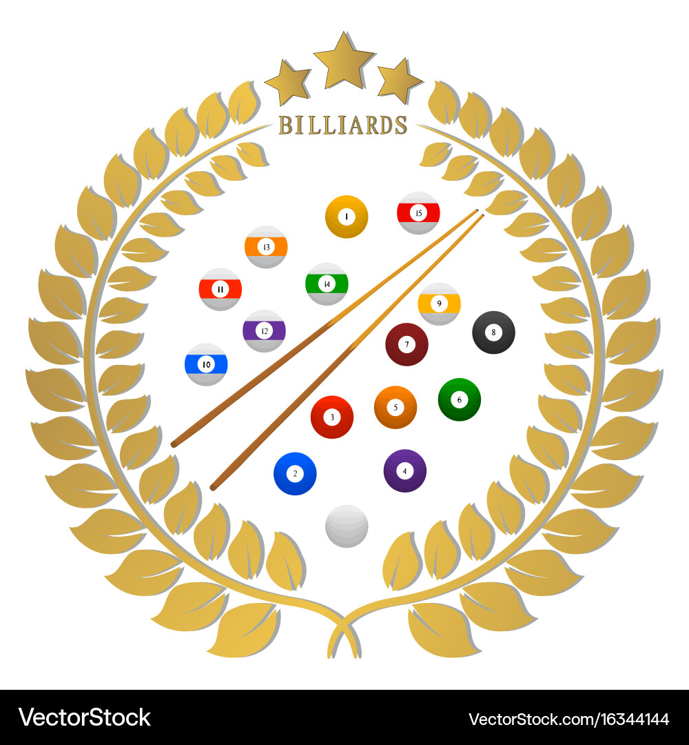 Theme billiards Royalty Free Vector Image - VectorStock