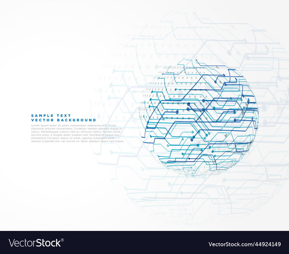 Abstract technology network lines background Vector Image