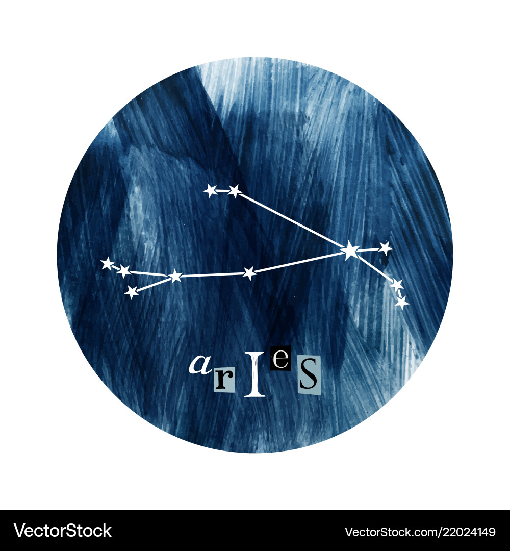 Aries constellation Royalty Free Vector Image - VectorStock