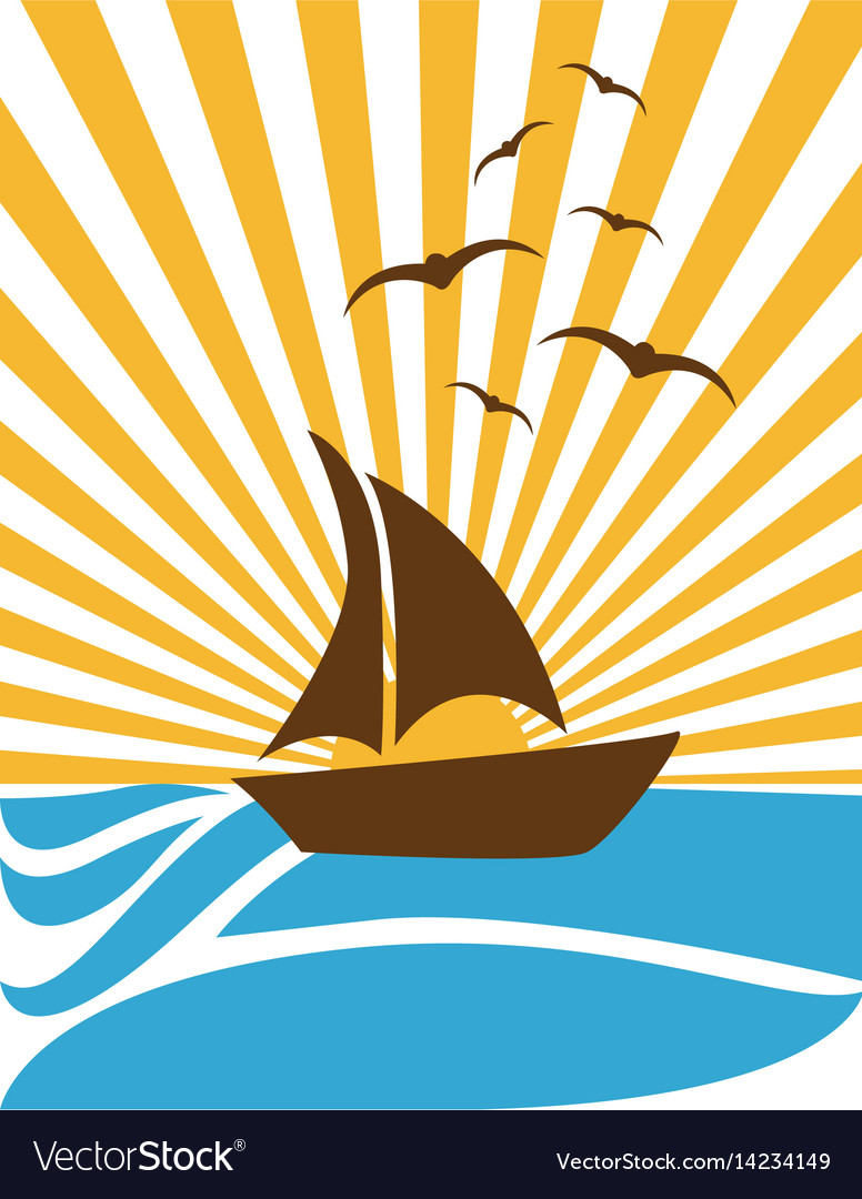 Colorful rectangular background sunset Royalty Free Vector