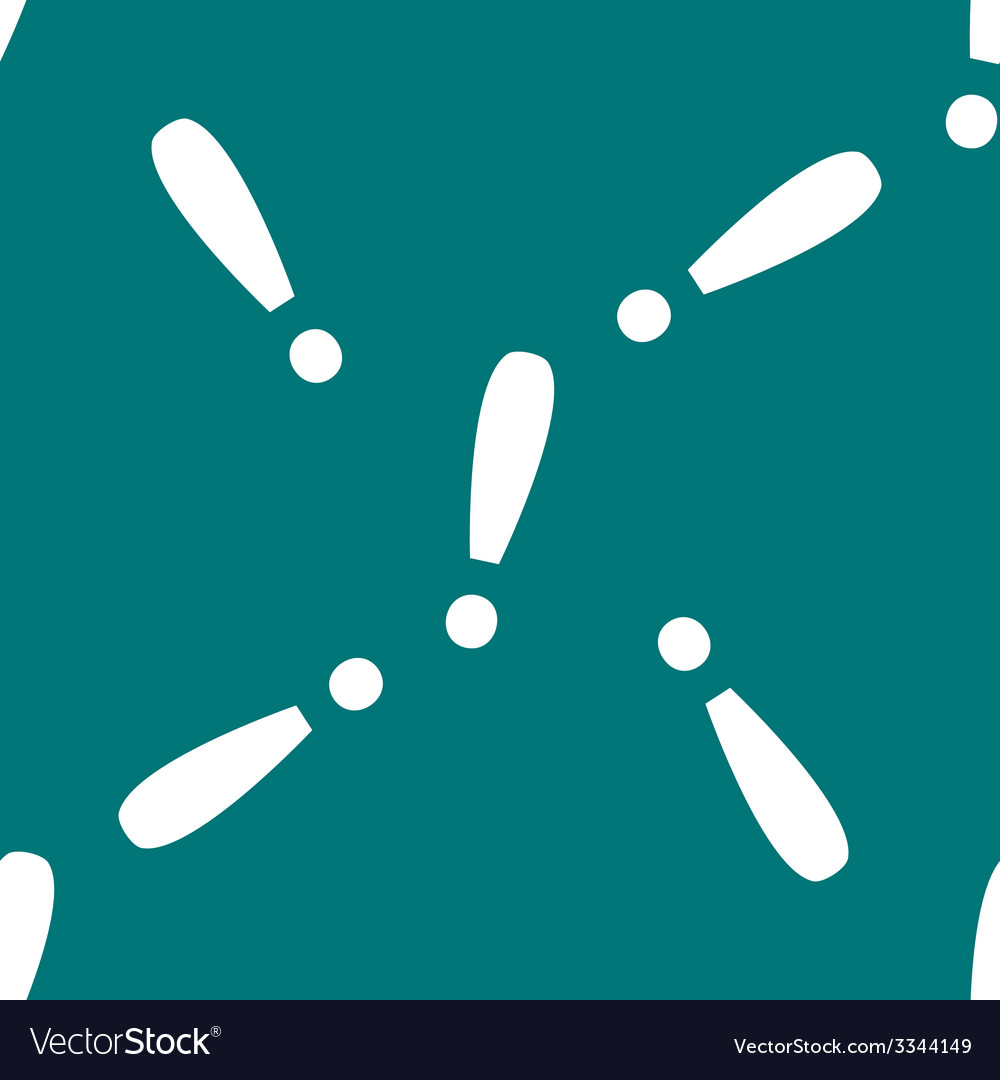 Exclamation point web icon flat design Royalty Free Vector
