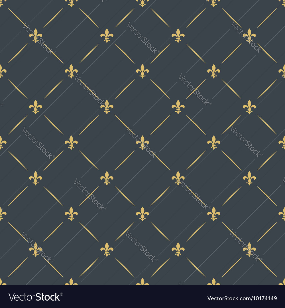 Fleur de lis seamless pattern background Vector Image
