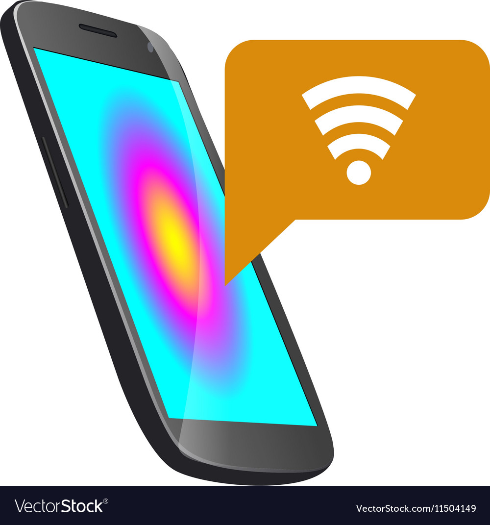 Isolated cellphone Royalty Free Vector Image - VectorStock