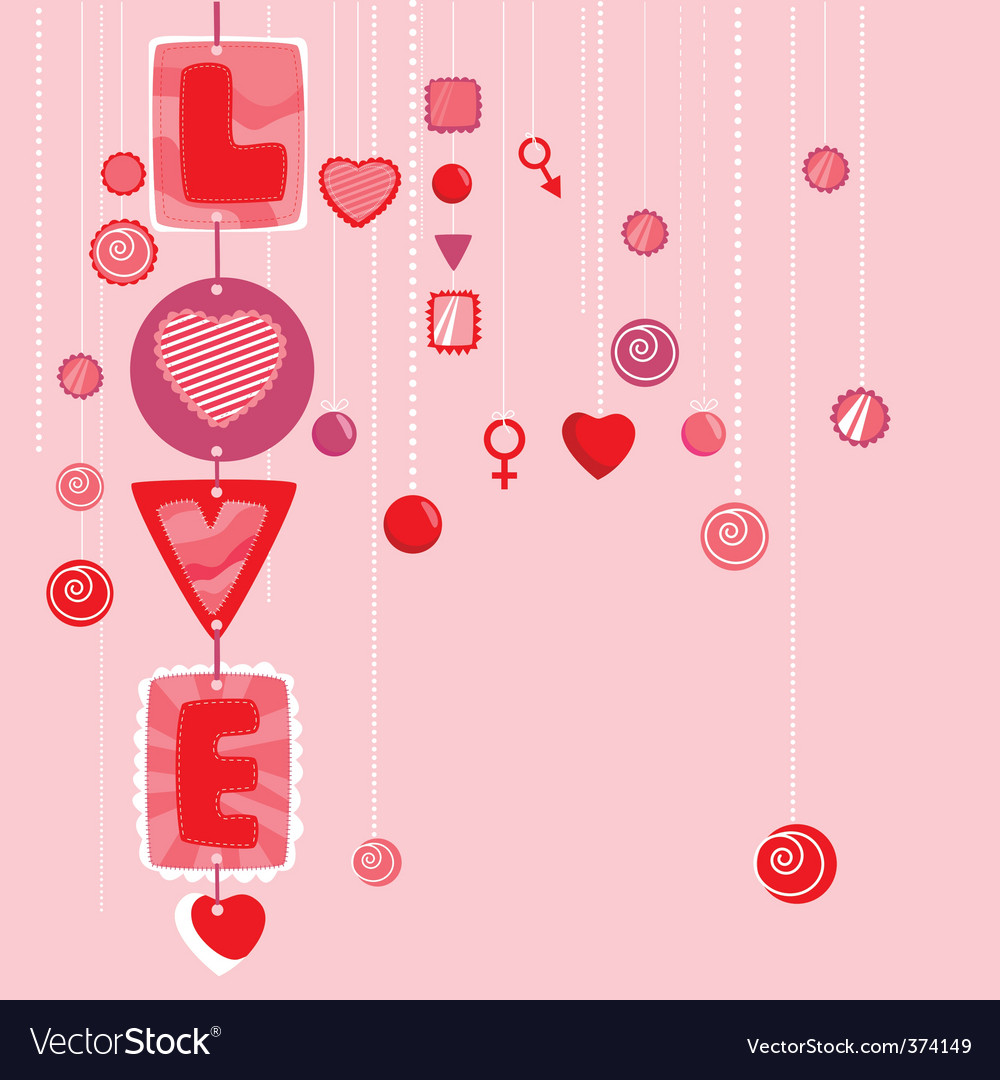 Love background Royalty Free Vector Image - VectorStock