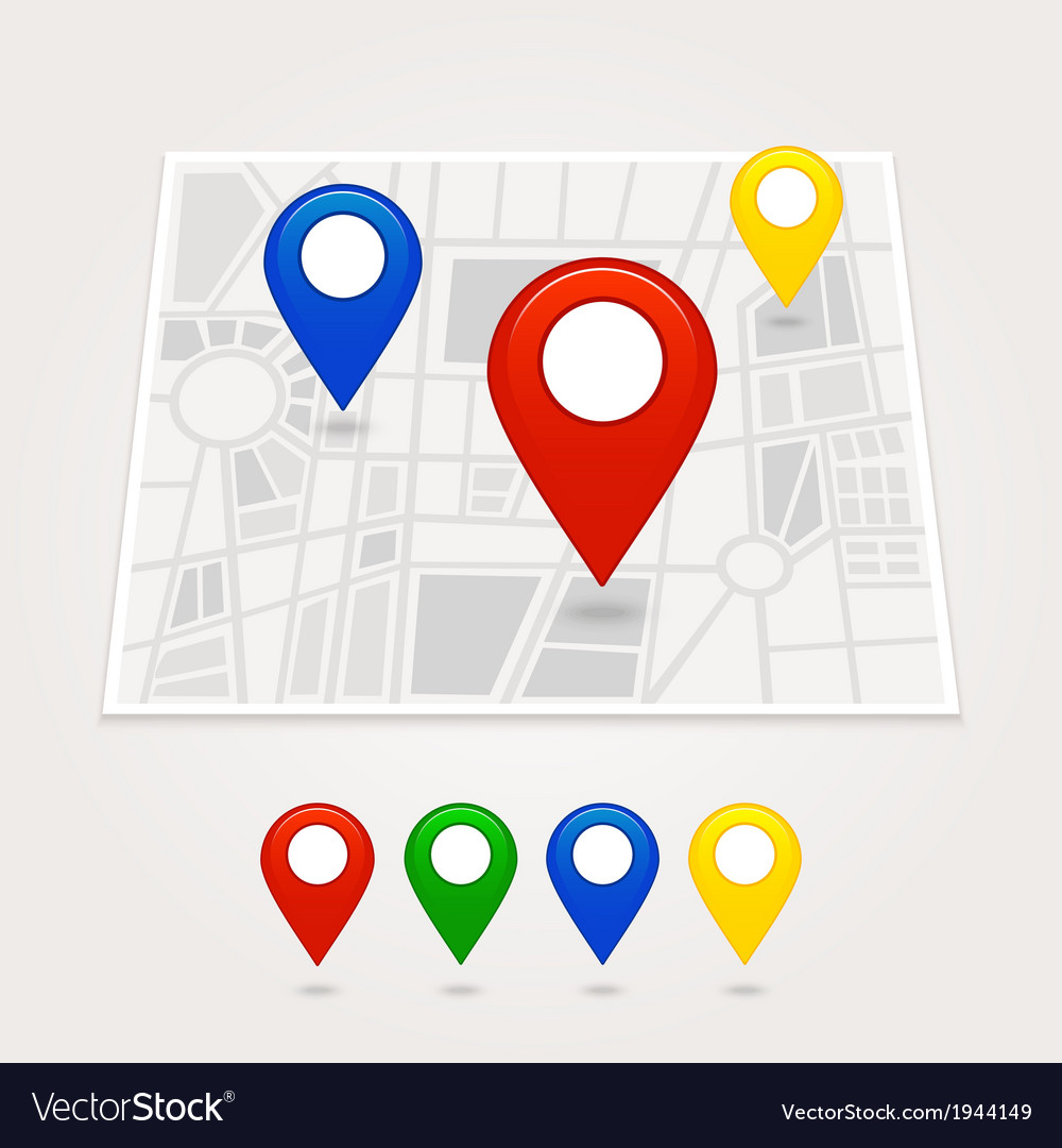 Mapping pins icon Royalty Free Vector Image - VectorStock Mapping pins icon Royalty Free Vector Image - VectorStock