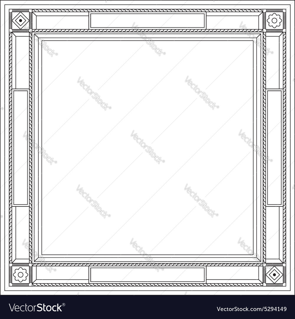 Retro frame Royalty Free Vector Image - VectorStock