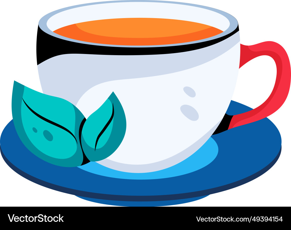 Herbal tea Royalty Free Vector Image - VectorStock