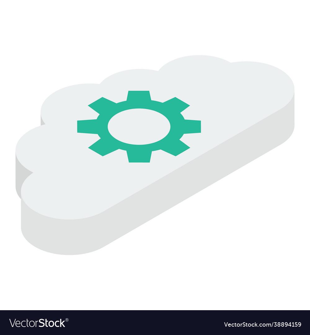 Cloud setting Royalty Free Vector Image - VectorStock