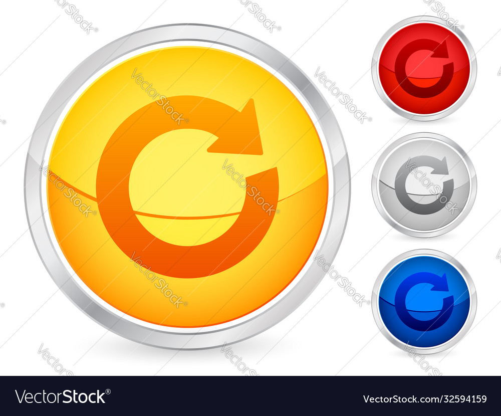 Reload button Royalty Free Vector Image - VectorStock