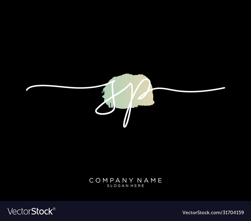 Sp initial handwriting logo design Royalty Free Vector Image Sp initial handwriting logo design Royalty Free Vector Image