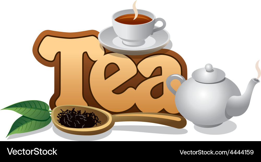 Tea concept Royalty Free Vector Image - VectorStock