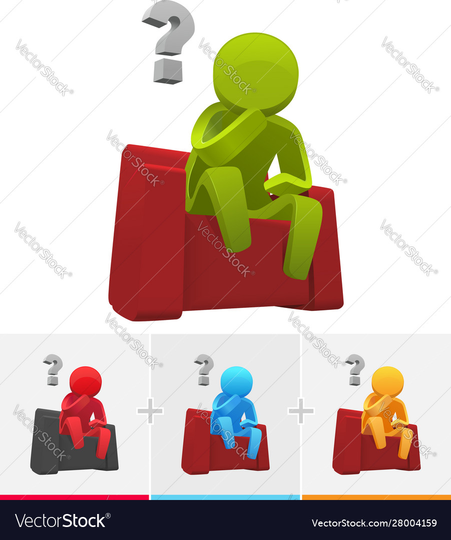 Thinking Royalty Free Vector Image - VectorStock