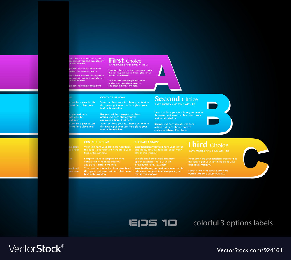 Abc bars Royalty Free Vector Image - VectorStock