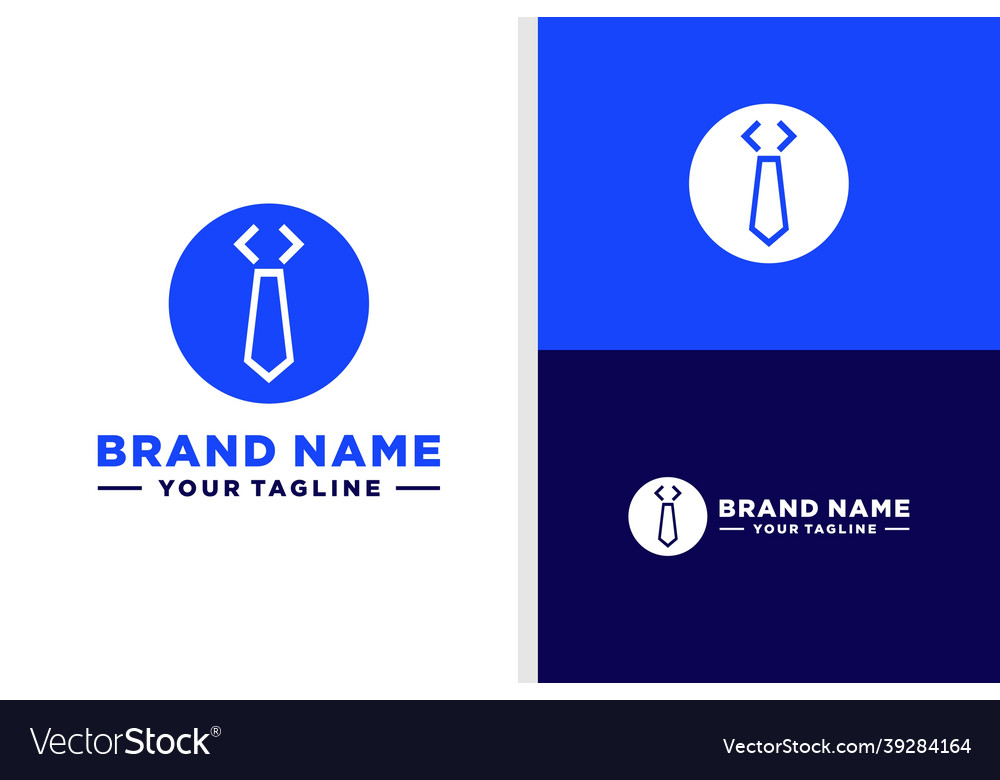 Coding logo tie negative space editable Royalty Free Vector