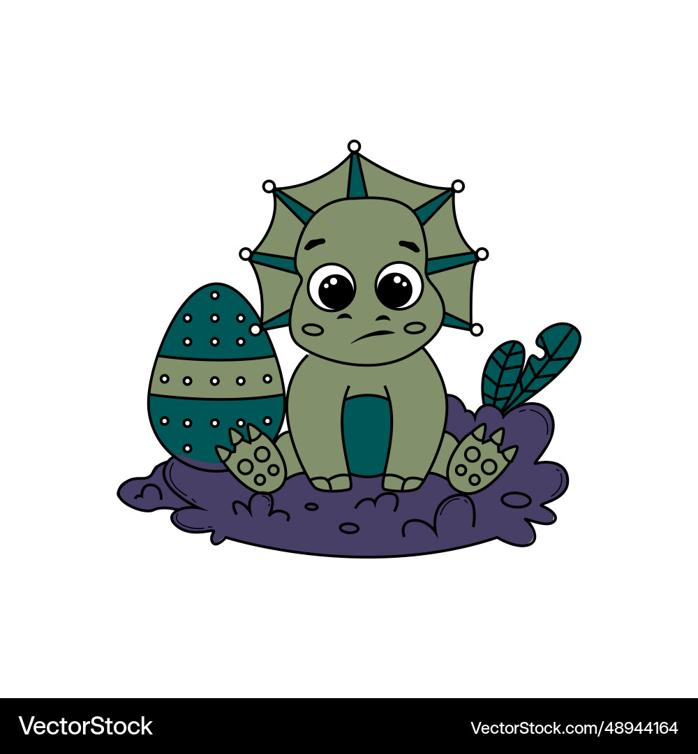 Dinosaur cartoon design graphic isolated Vector Image