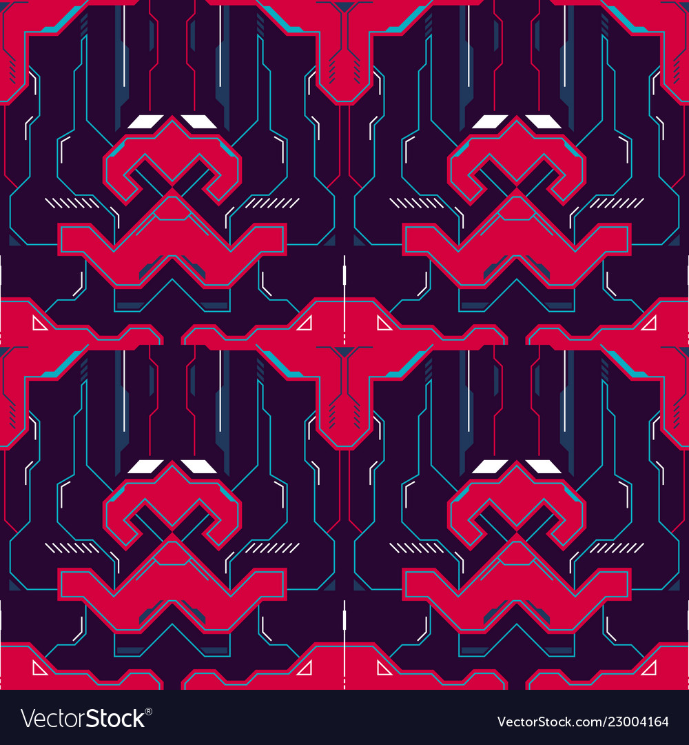 Modern geometric technology design Royalty Free Vector Image