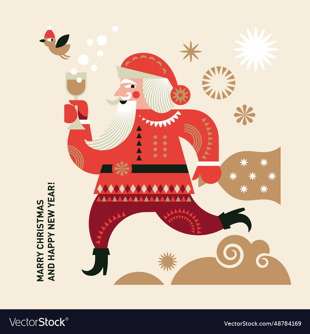 Christmas And New Year Greeting Card Royalty Free Vector christmas-and-new-year-greeting-card-royalty-free-vector