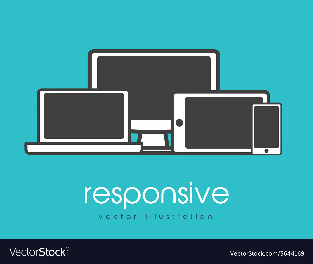 Responsive Royalty Free Vector Image - VectorStock