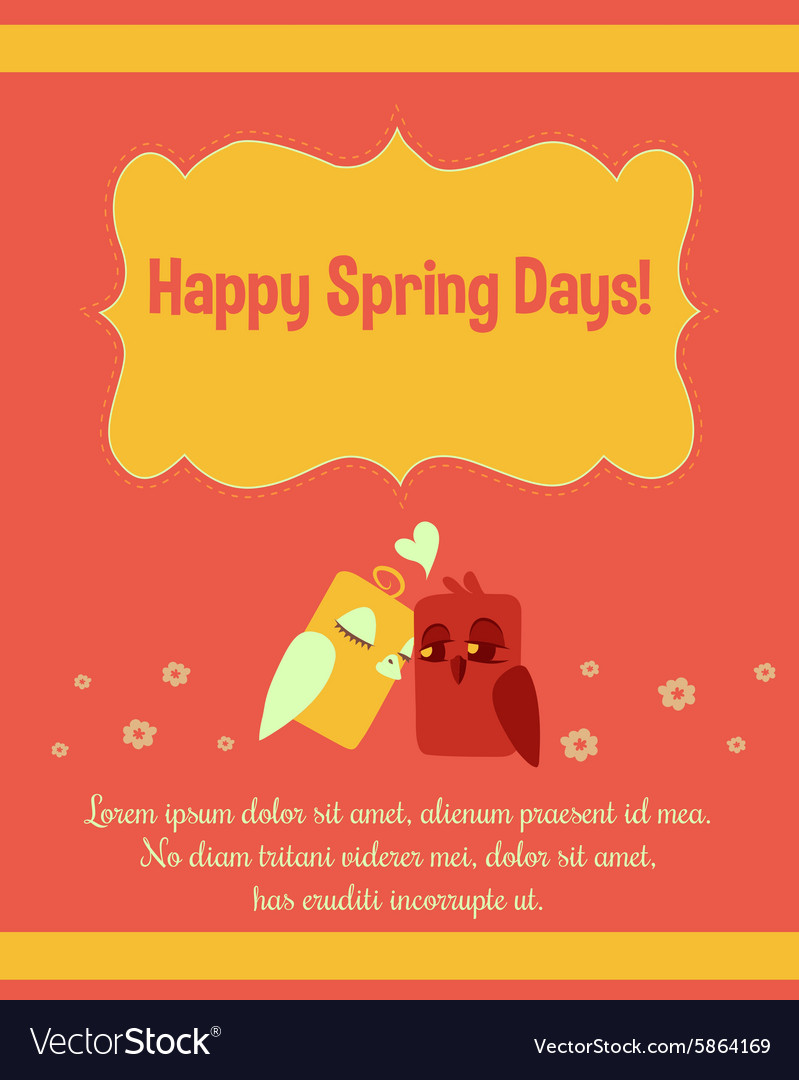 Spring background design Royalty Free Vector Image