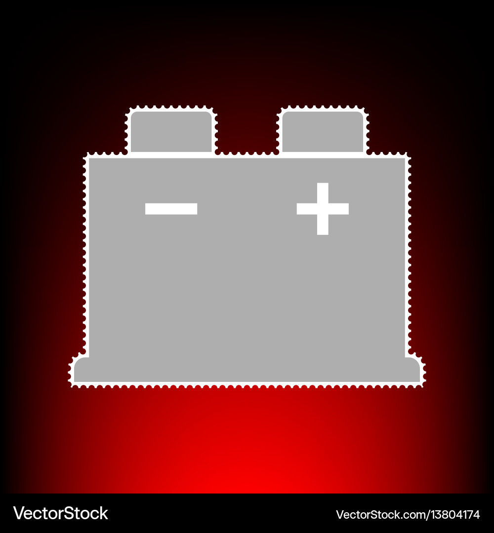 Car battery style Royalty Free Vector Image - VectorStock