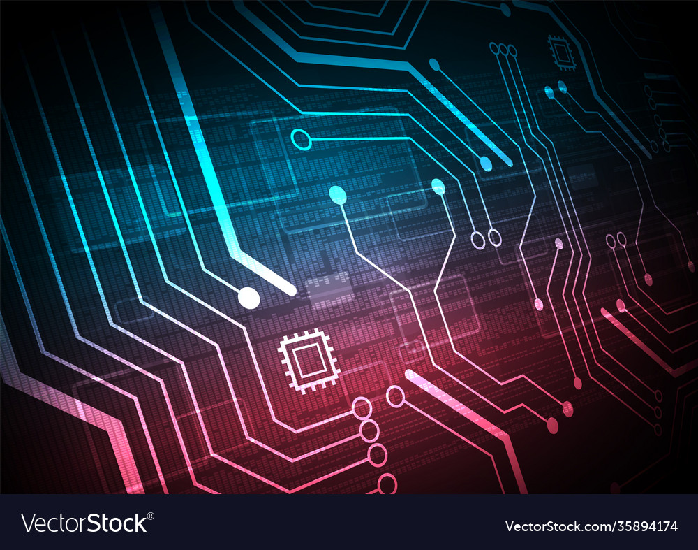 Circuit technology background Royalty Free Vector Image