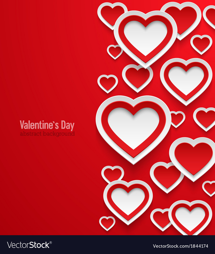 Valentines Day Abstract Background Royalty Free Vector Image