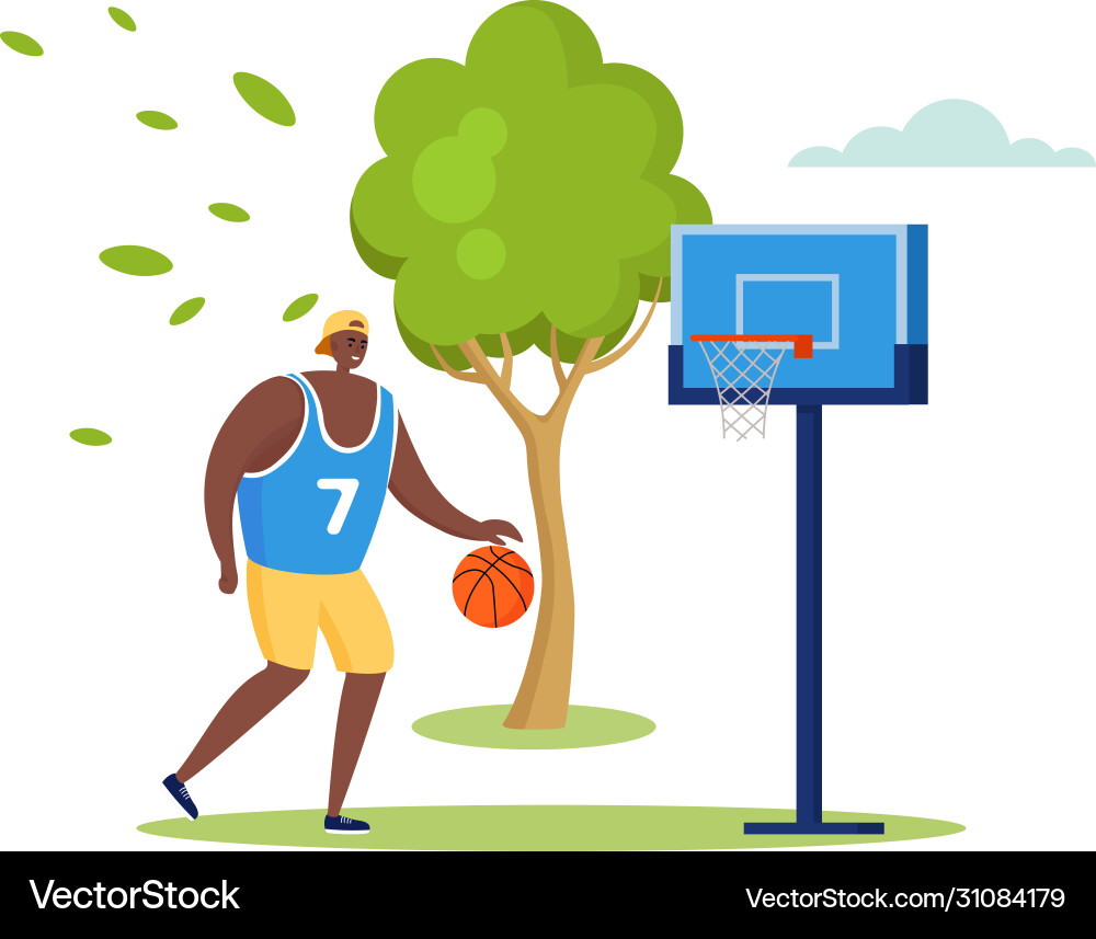 Active sport people cartoon Royalty Free Vector Image