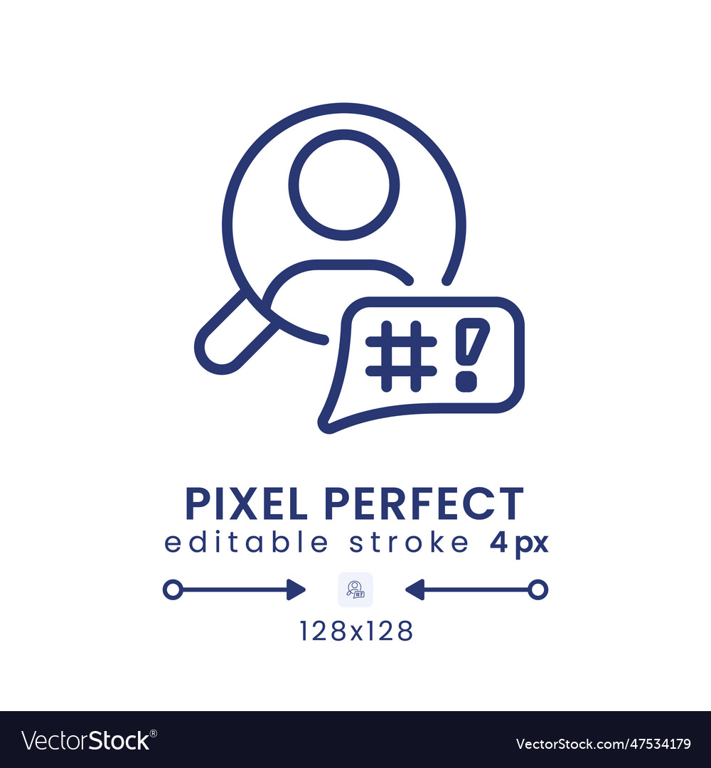 Affective computing linear desktop icon Royalty Free Vector