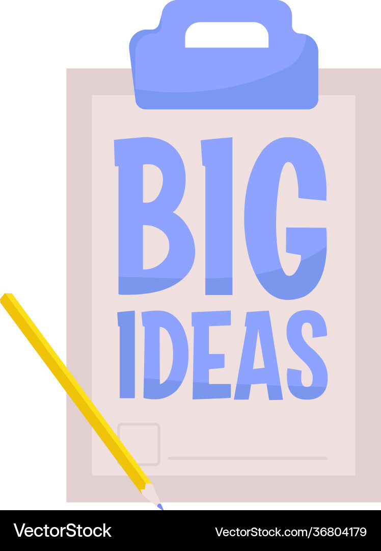 Big ideas notes Royalty Free Vector Image - VectorStock