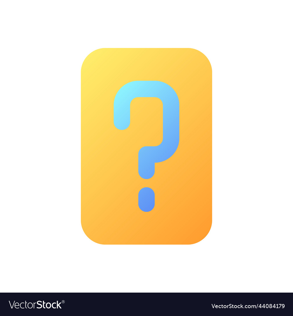 Faq pixel perfect flat gradient color ui icon Vector Image