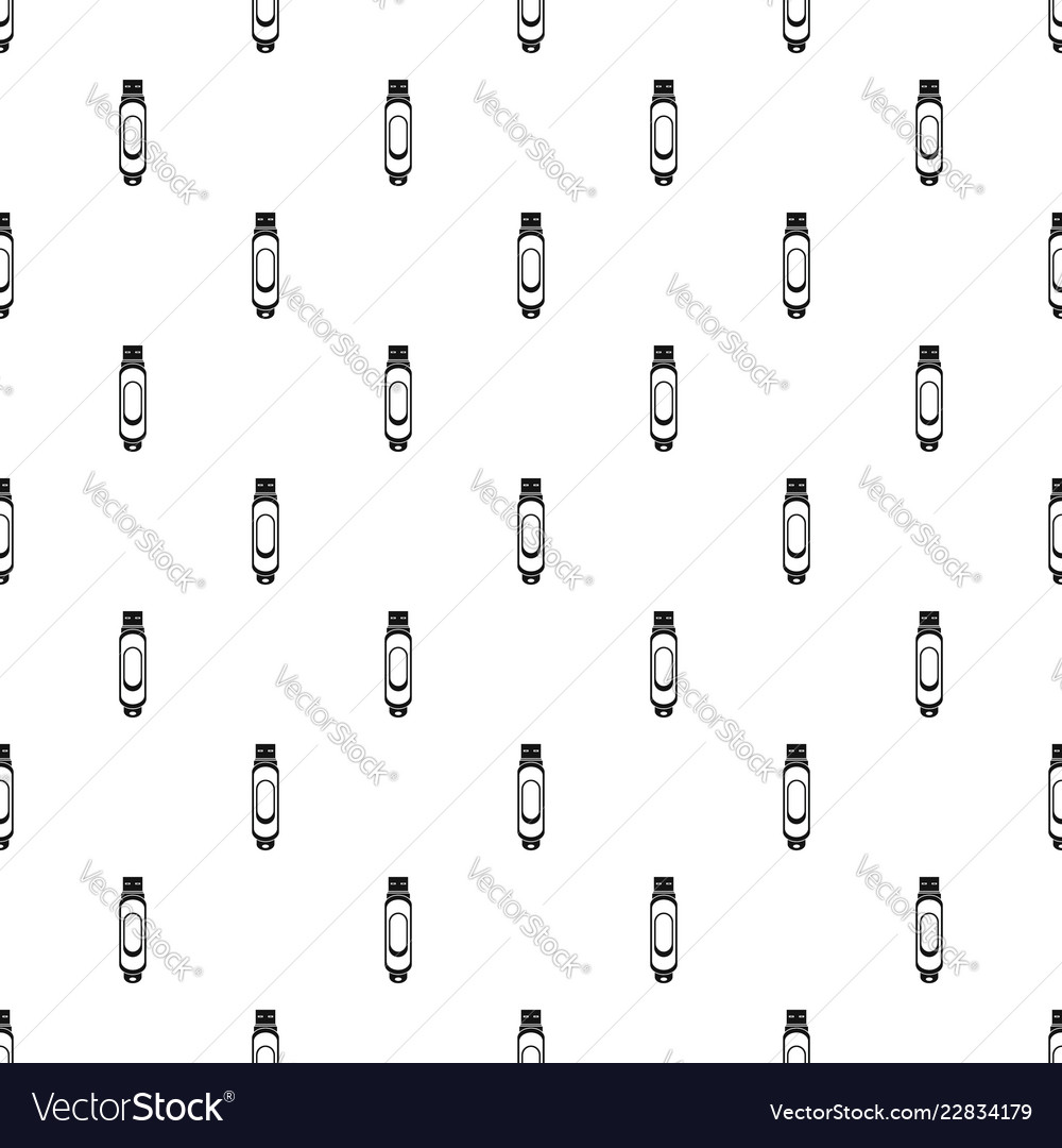 Mini usb pattern seamless Royalty Free Vector Image