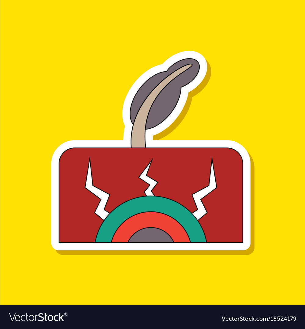 Paper Sticker On Stylish Background Natural Vector Image
