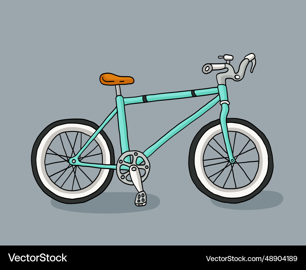 Bicycle hand drawn Royalty Free Vector Image - VectorStock