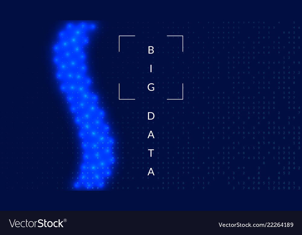 Deep learning background technology for big data Vector Image
