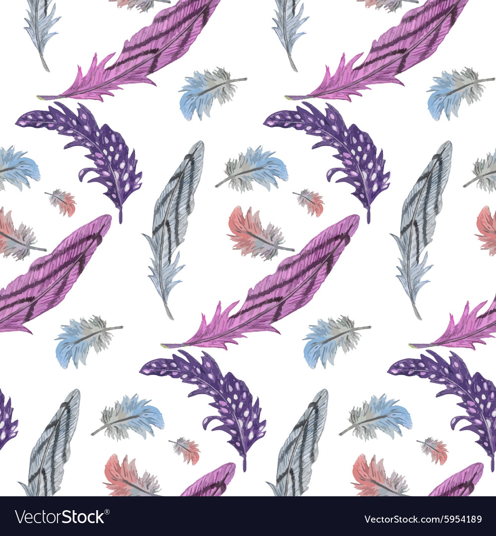 Feather pattern Royalty Free Vector Image - VectorStock