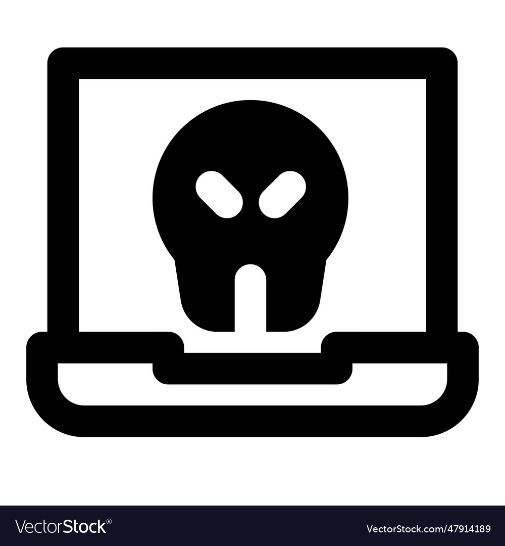 Malicious software exploiting the computer system Vector Image