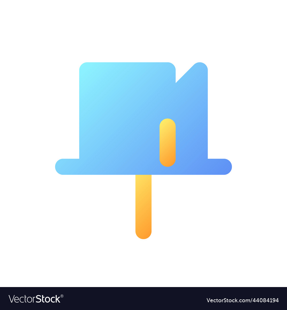 Attached message pixel perfect flat gradient Vector Image