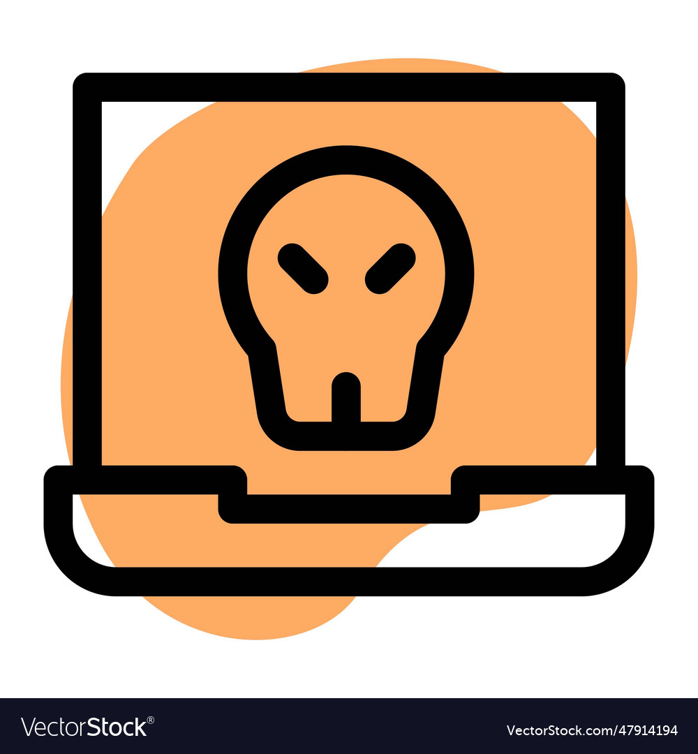 Malicious software exploiting the computer system Vector Image