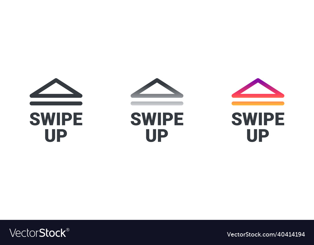 Swipe up arrows icons template buttons Royalty Free Vector Swipe up arrows icons template buttons Royalty Free Vector