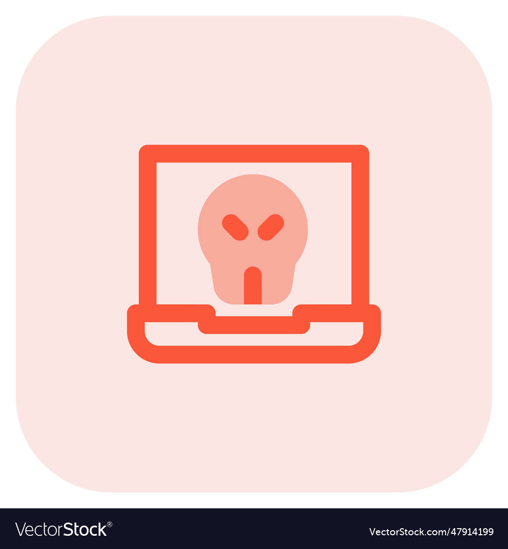 Malicious software exploiting the computer system Vector Image
