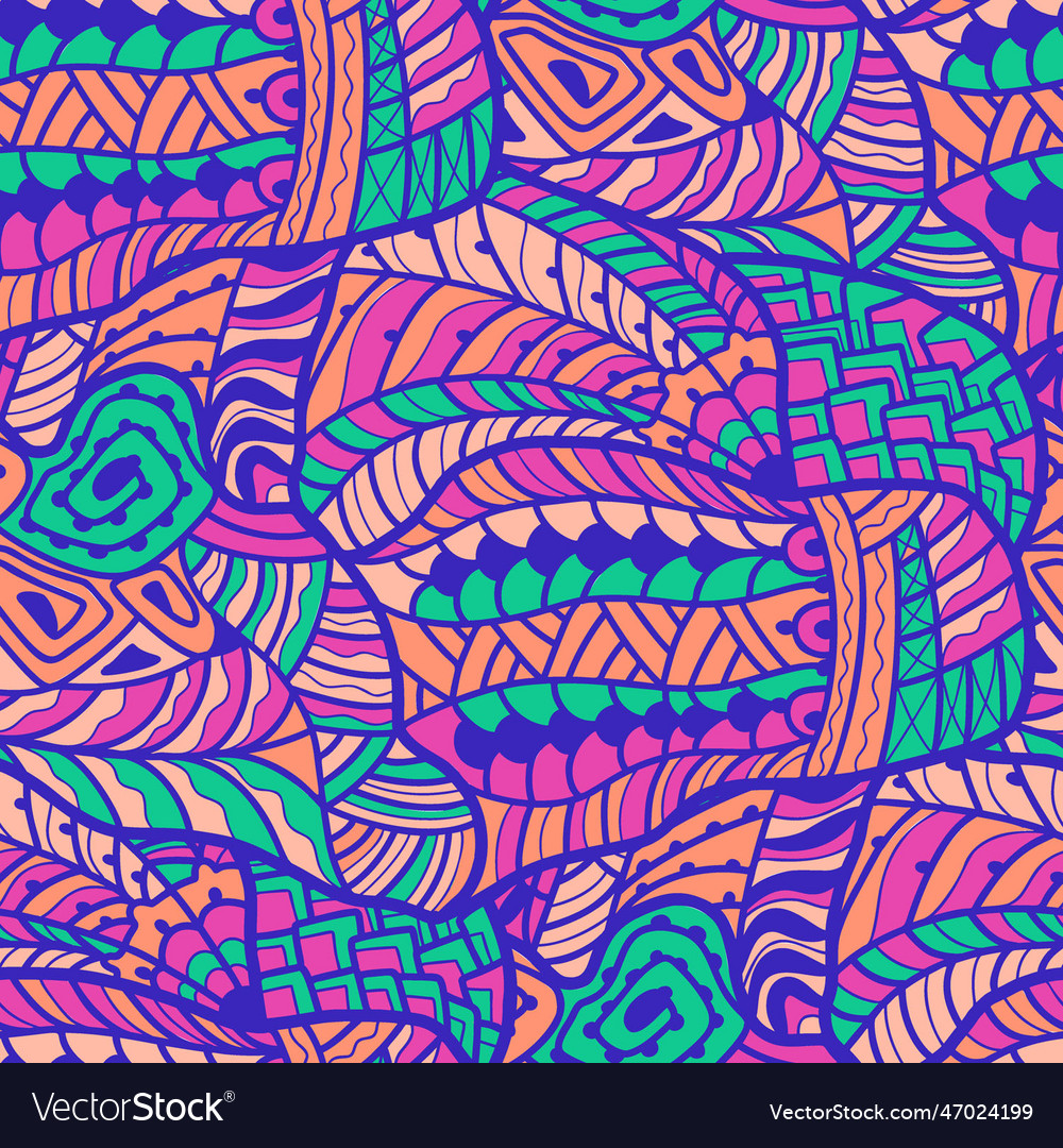 Seamless pattern with a simple abstract drawing Vector Image