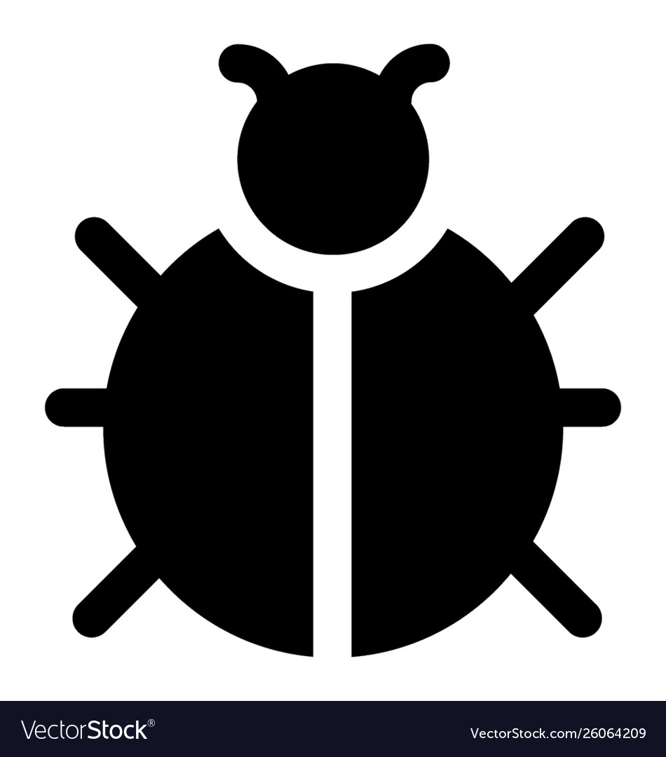 Computer bug virus Royalty Free Vector Image - VectorStock